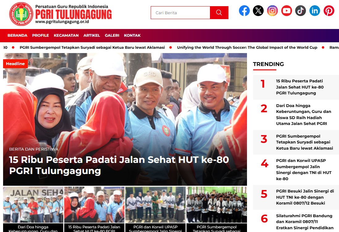 PGRI TULUNGAGUNG - Bersatu Membangun Pendidikan, Mewujudkan Kemajuan